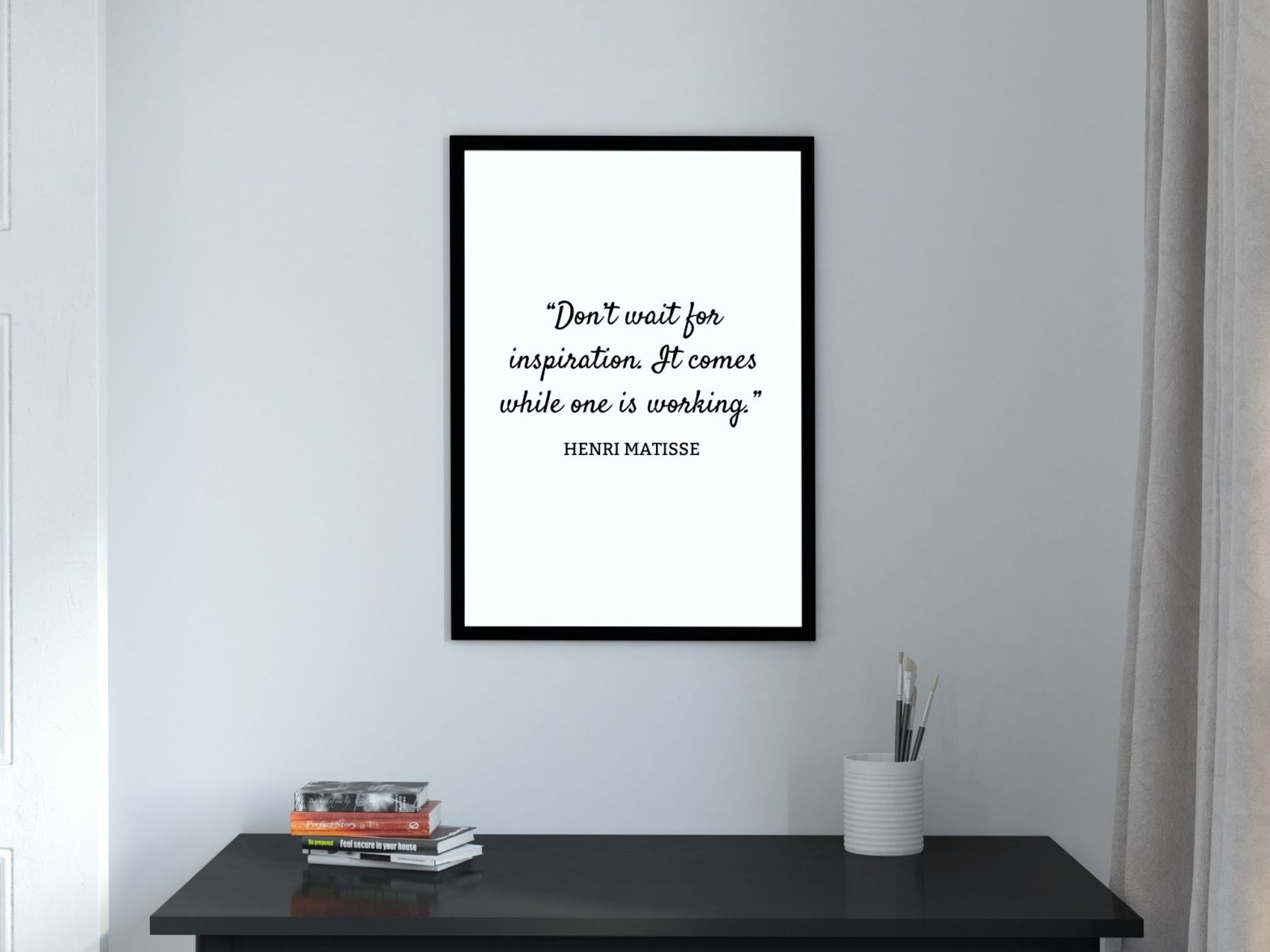 Henri Matisse Quote - Don’t wait for inspiration | Wall Art | Museum ...