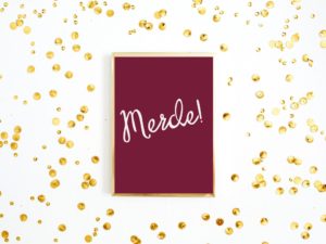 Merde! Word Poster | Wall Art | Museum Quality Print
