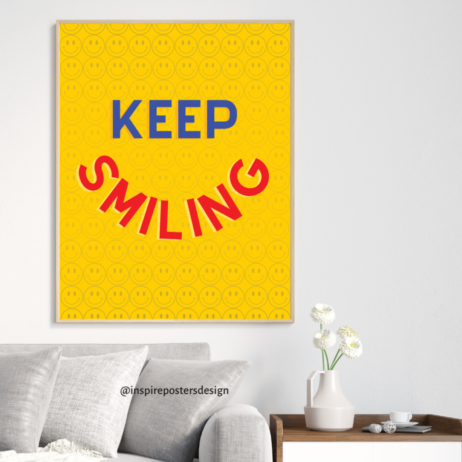 Keep Smiling | Wall Art | Museum Quality Print